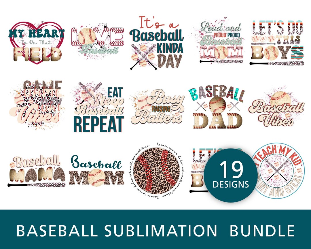 Baseball Sublimation Designs, Game Day SVG, PNG Bundle - Etsy