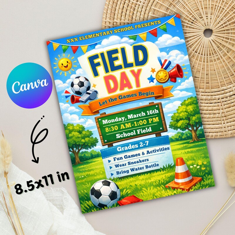 Field Day Poster - Etsy