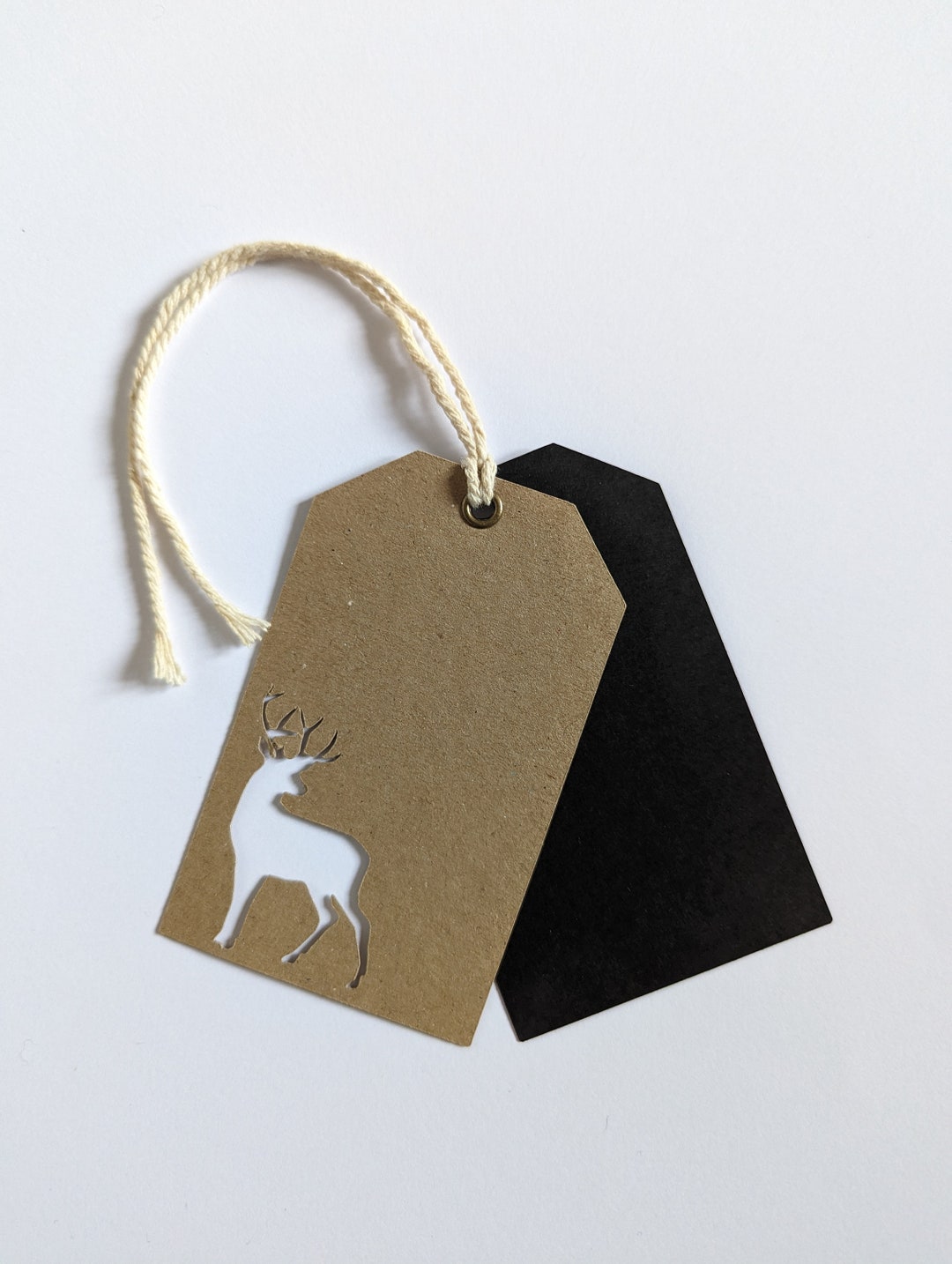 The stag Cut Out Gift Tag - Etsy
