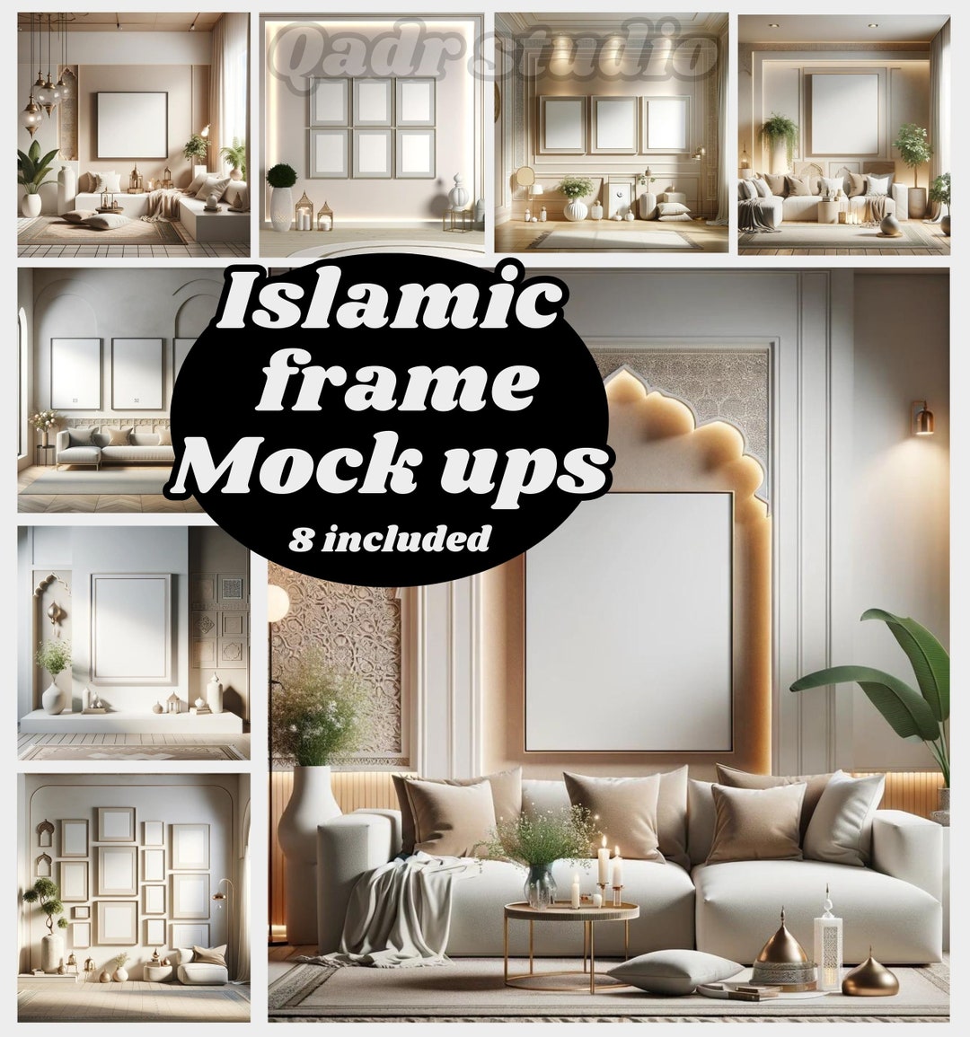Muslim Frame Mock Up, Islamic Art Mock Up, Ramadan Frame Mock Ups - Etsy