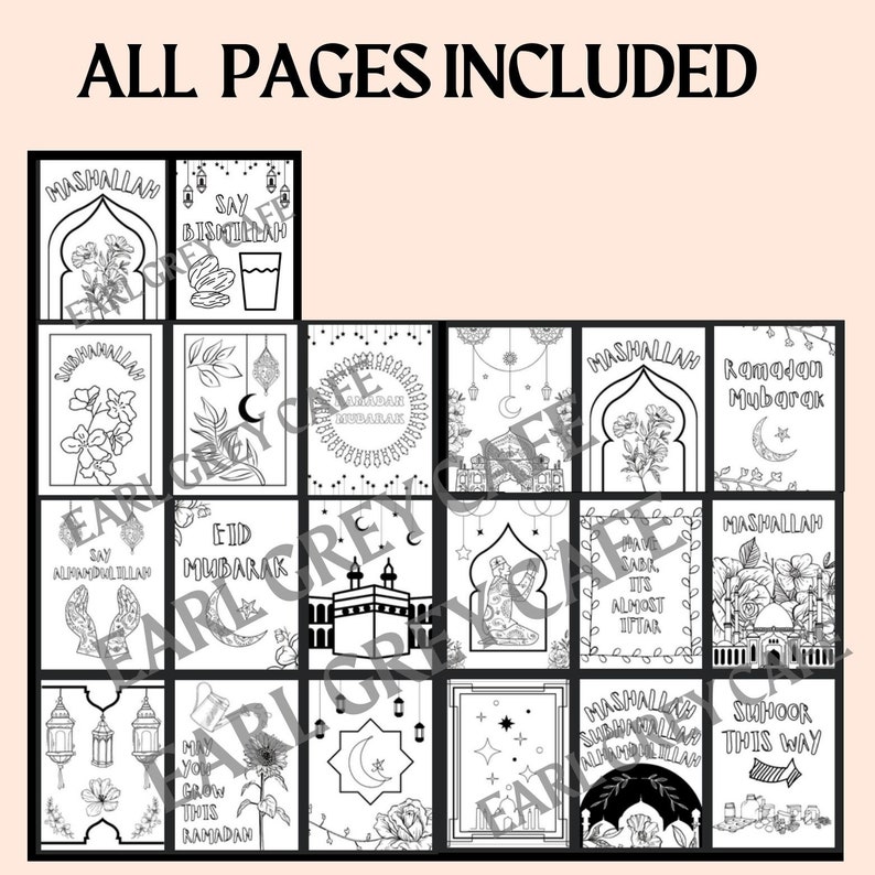 Ramadan Printable Colouring Pages, Eid Colouring Pages, Ramadan Decor ...
