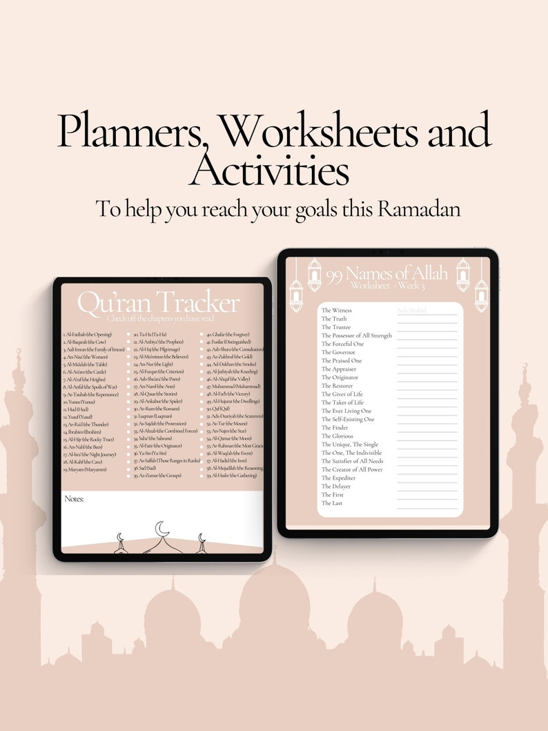 Ramadan Digital Planner Ramadan Planner 2023 Ramadan - Etsy