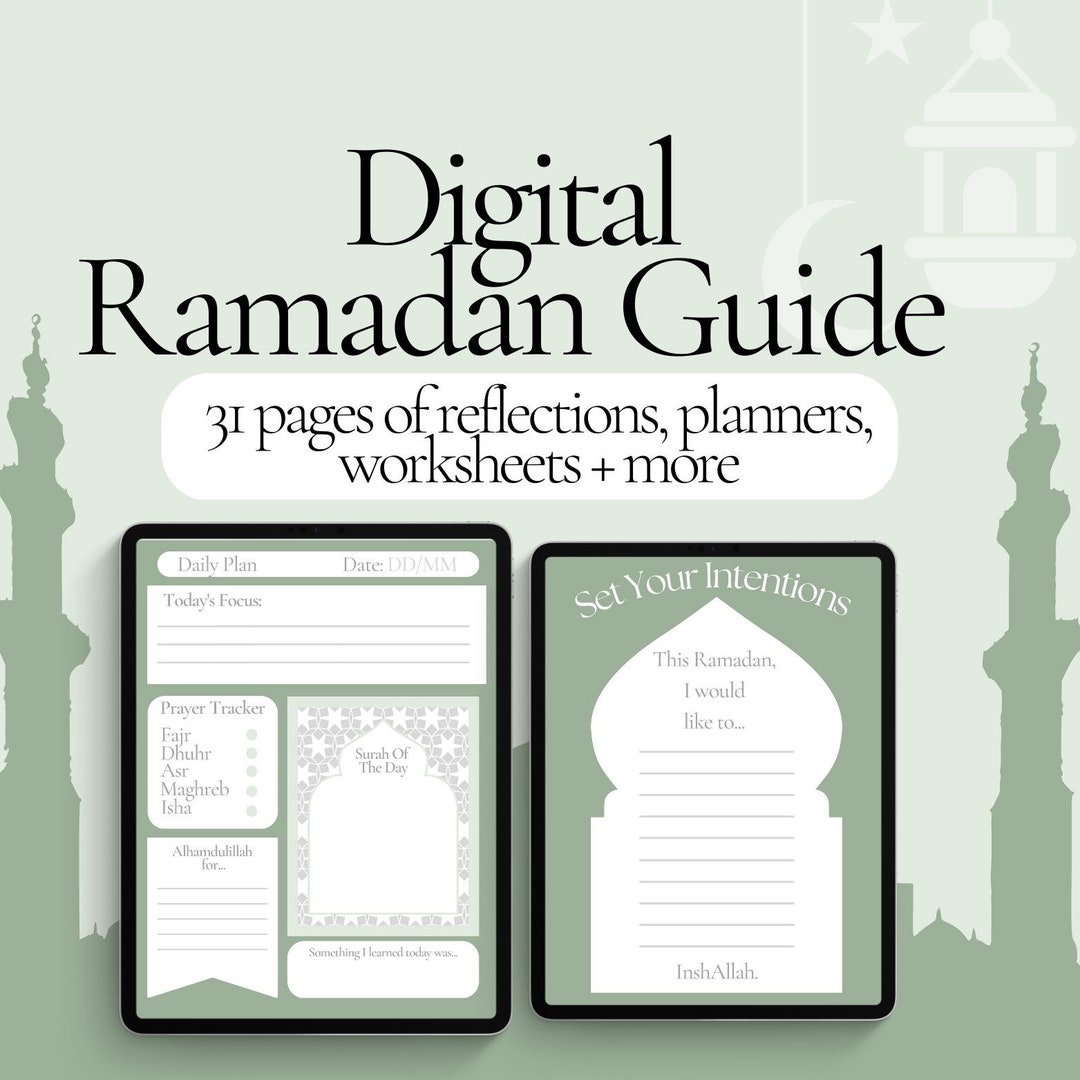 Ramadan Planner, Ramadan Guide, Ramadan Worksheets, Ramadan Organizer ...