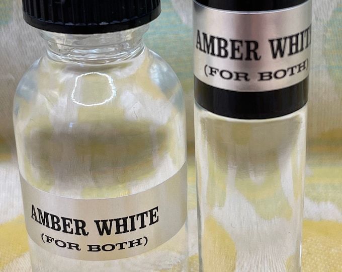 Amber White Perfume Body Oil Free Shipping - Etsy