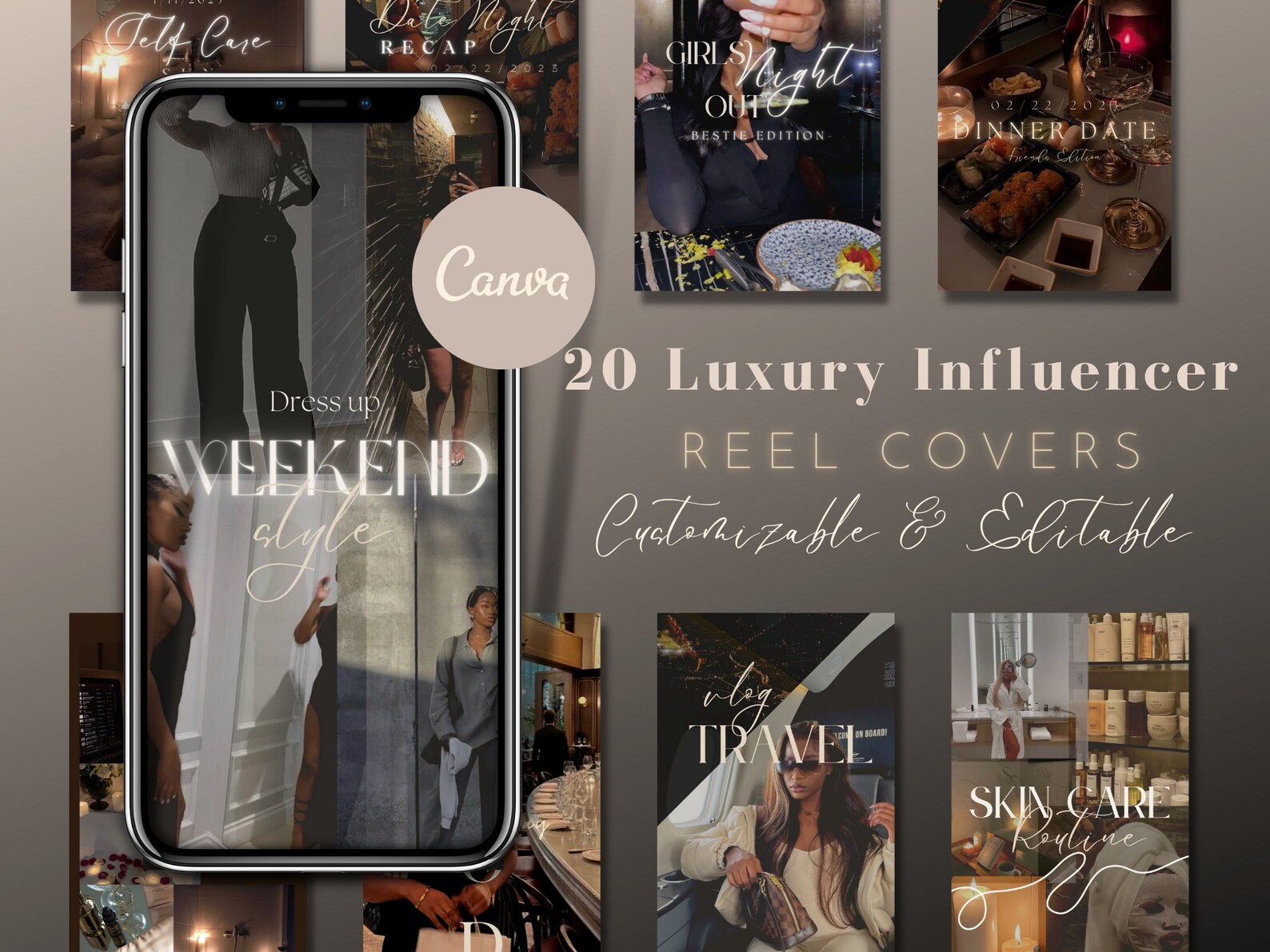 20 Instagram Reel Template Reel Template Cover Influencer Reel Cover ...