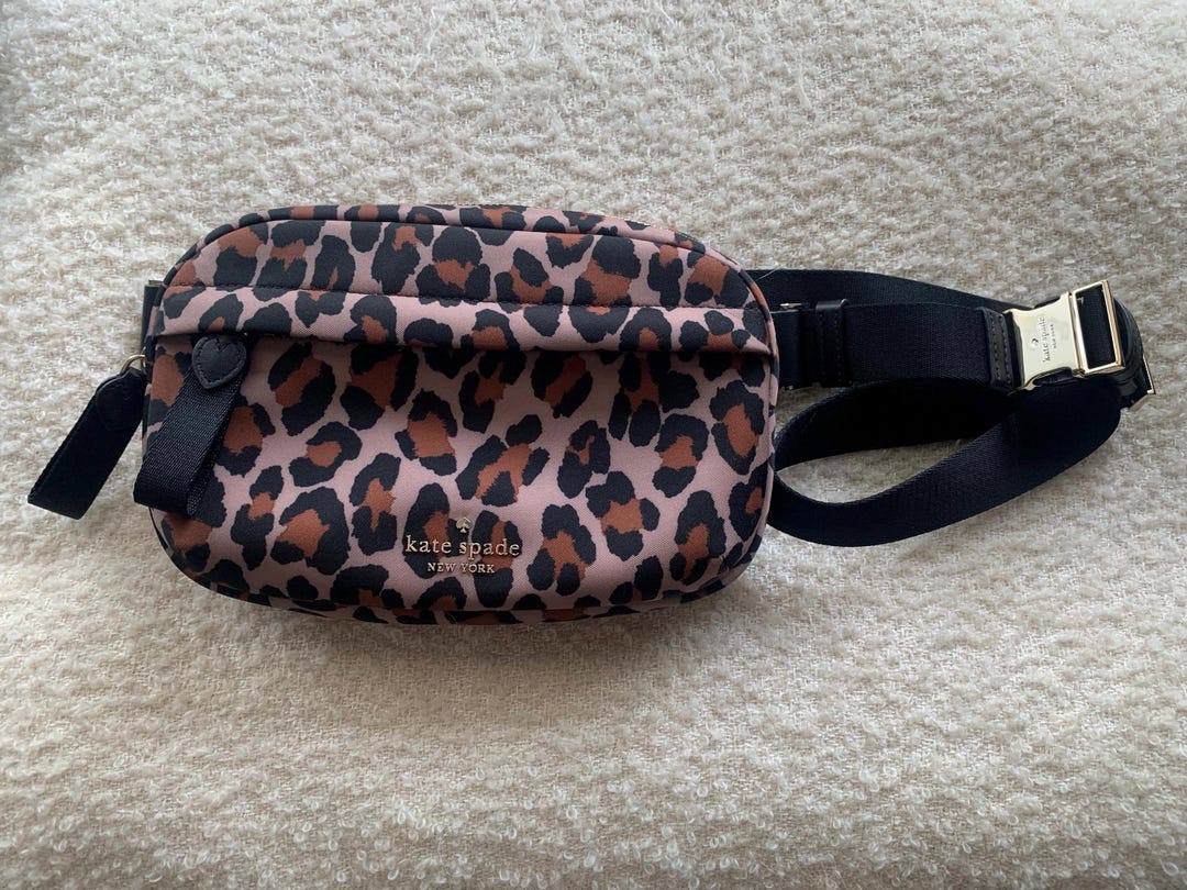Kate Spade Chelsea Spotted-leopard Print Dual-zip Phone Purse and Belt ...