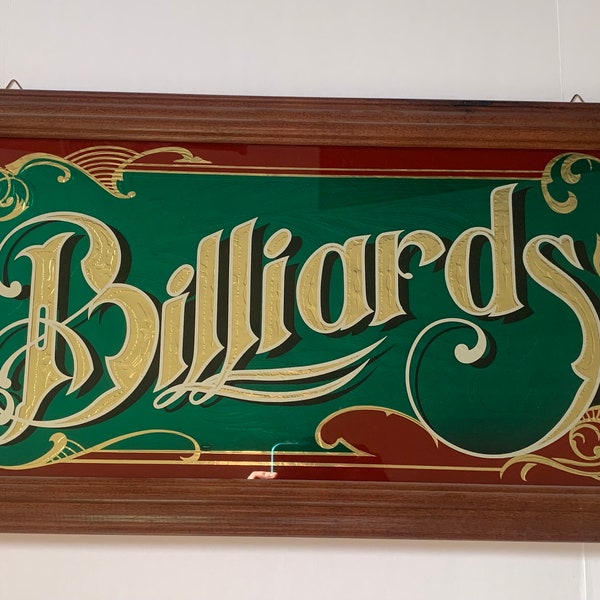 Billiards Sign - Etsy