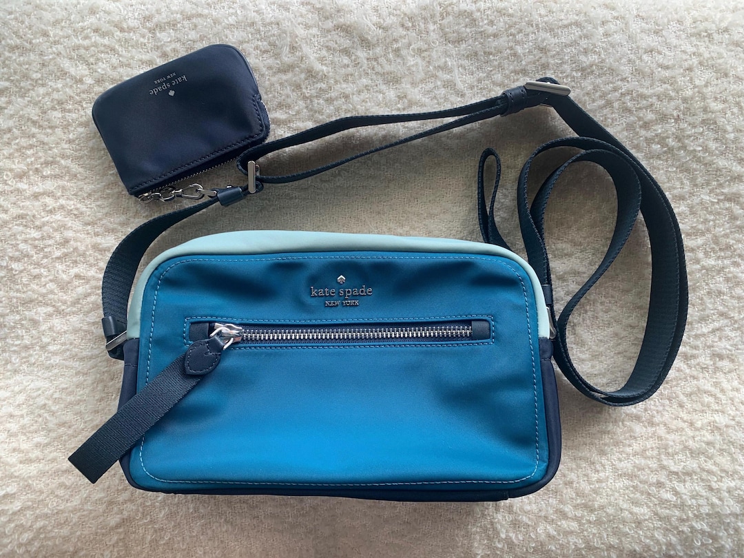 Kate Spade Tri-color Nylon Camera Bag and Coin Purse Set - Etsy