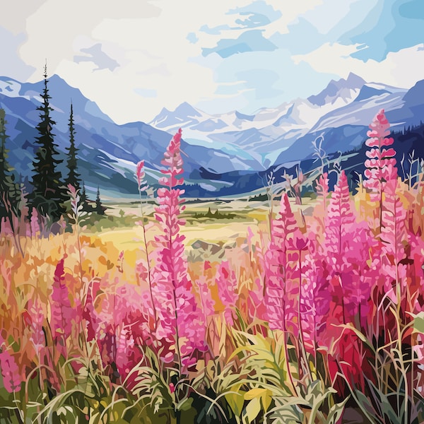 Alaskan Fireweed - Etsy