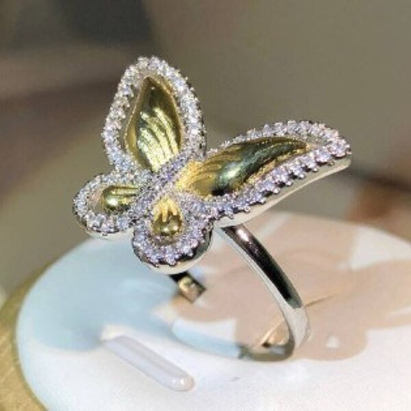 Butterfly Ring - Etsy