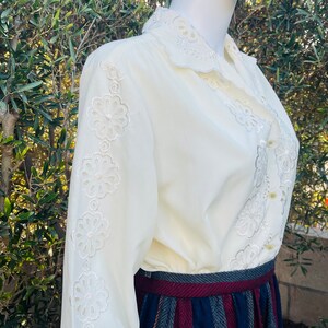 Vintage Lee Mar Pageant Floral Cut Out Blouse - Etsy