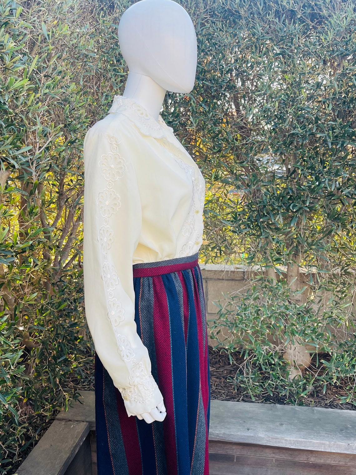 Vintage Lee Mar Pageant Floral Cut Out Blouse - Etsy