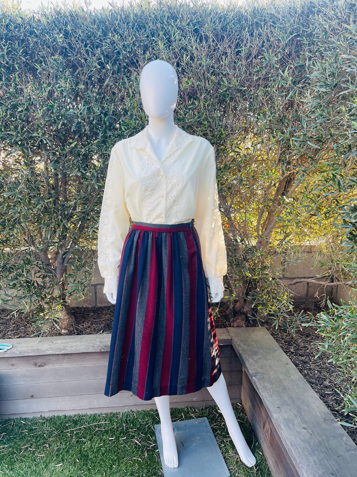 Vintage Lee Mar Pageant Floral Cut Out Blouse - Etsy