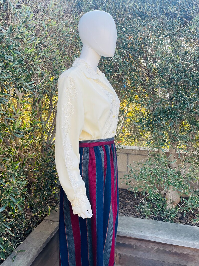 Vintage Lee Mar Pageant Floral Cut Out Blouse - Etsy