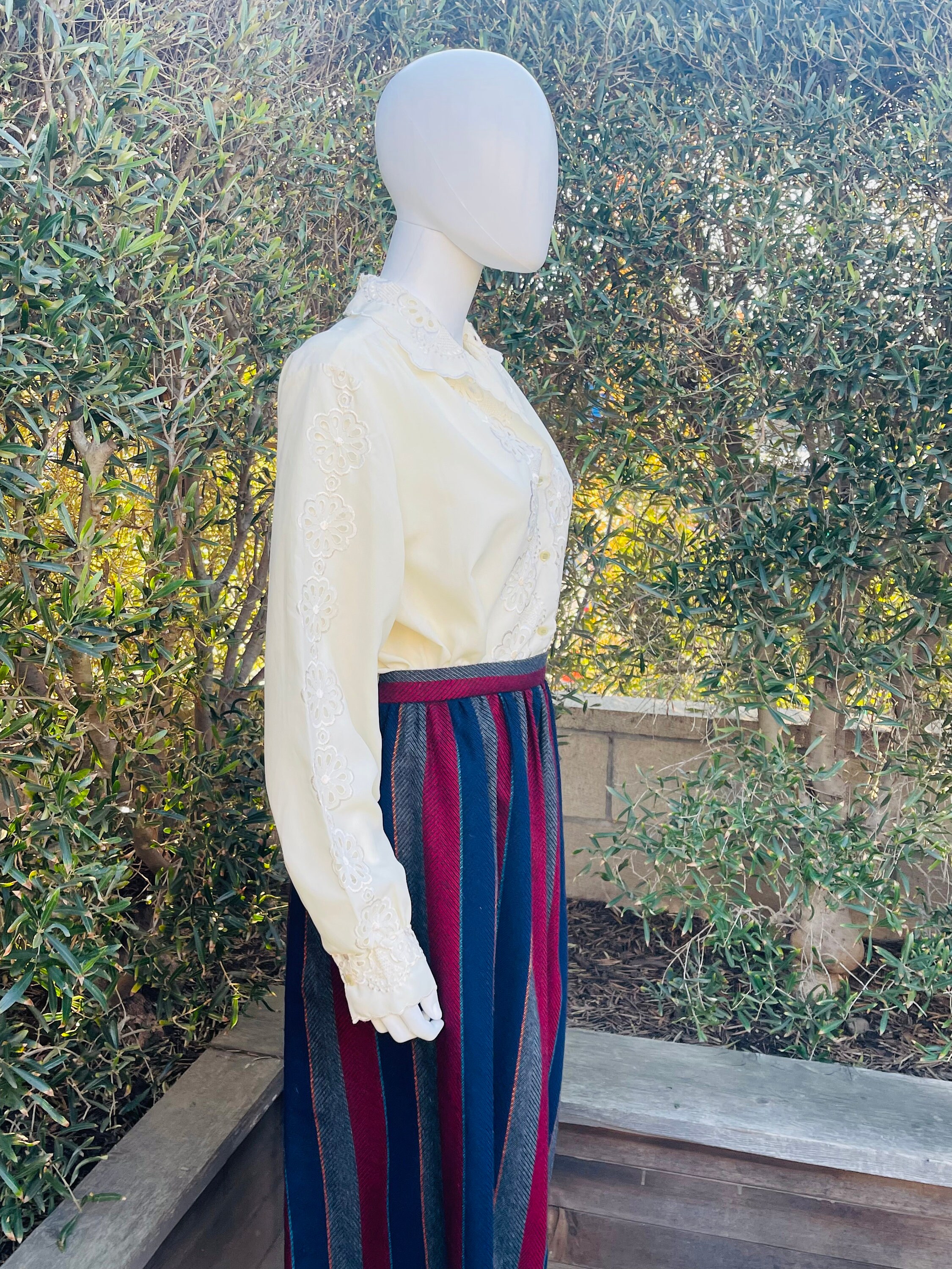 Vintage Lee Mar Pageant Floral Cut Out Blouse - Etsy