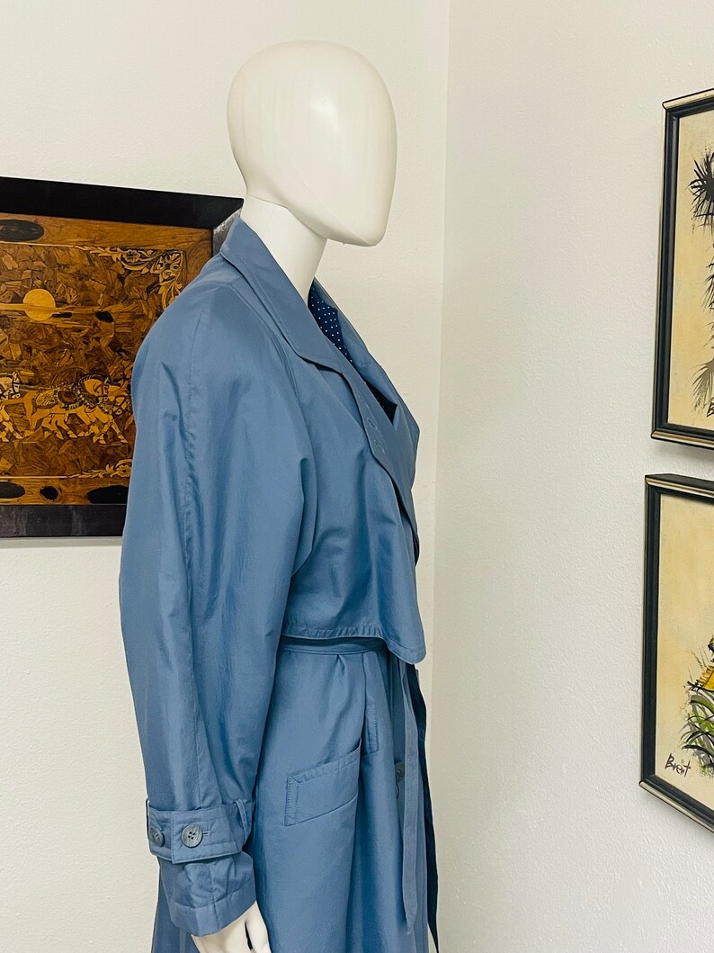 Utex Periwinkle Trench Coat - Etsy