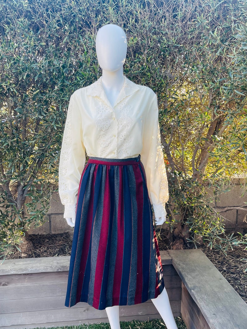 Vintage Lee Mar Pageant Floral Cut Out Blouse - Etsy