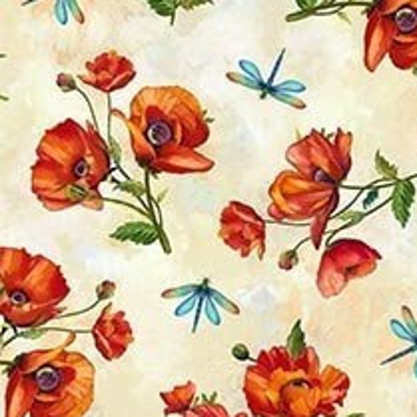 Poppy Fabric - Etsy