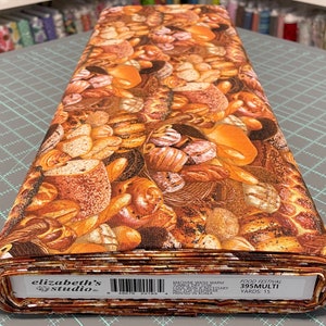 Bread Fabric Food Festival Collection by Elizabeth Studios 100% Cotton ...