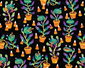 Black Fly Trap Fabric Venus Fly Trap Moss by Thecalvarium - Etsy