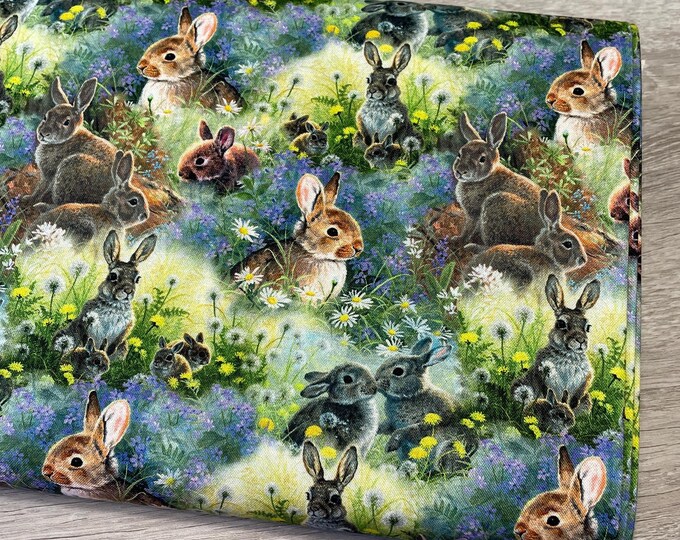 Spring Bunnies Fabric - 21496 Multi - 3 Wishes - 100% Cotton Fabric ...
