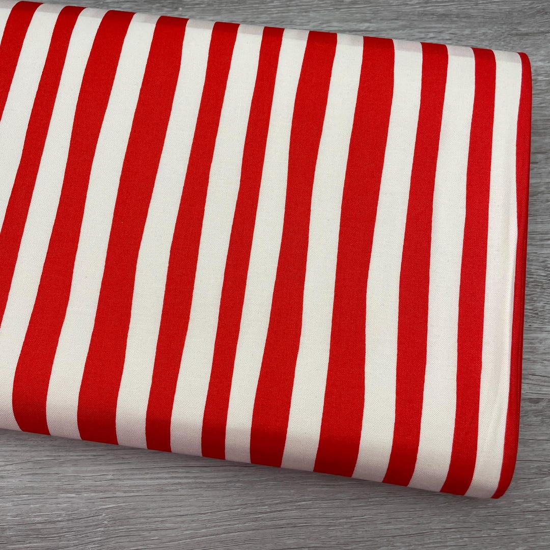 Red Stripe Fabric - Celebrate Seuss - Robert Kaufman - 100% Cotton ...