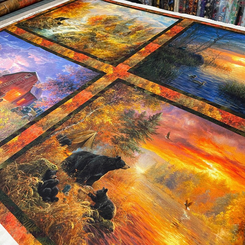 Wildlife Quilt Panel - Etsy