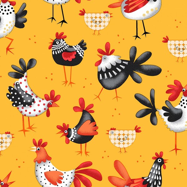Chicken Fabric - Etsy