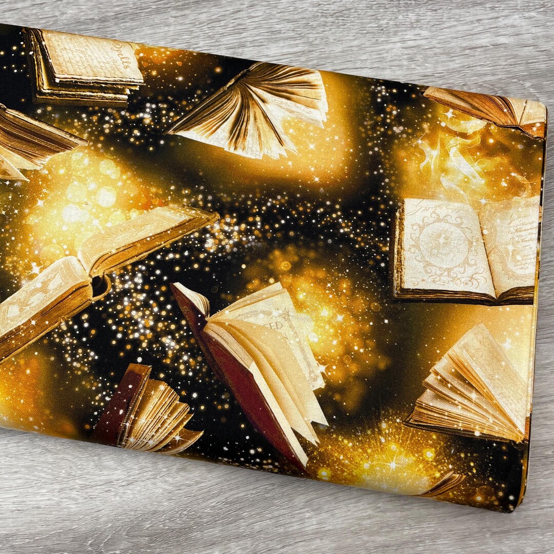 Magic Spell Books Flying - 100% Cotton Fabric - Timeless Treasures ...