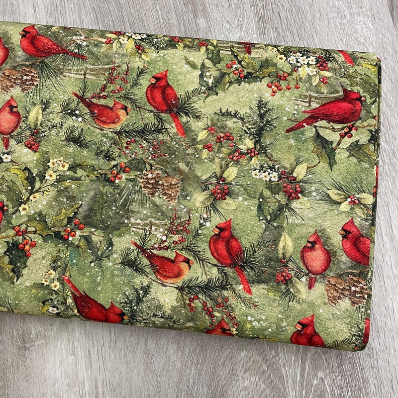 Cardinal Fabric - Etsy