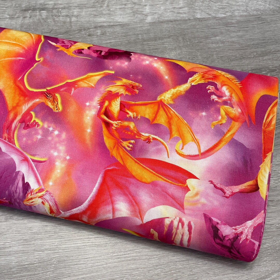 Dragon's Majesty Fabric - Timeless Treasures - 100% Cotton - LARGE ...