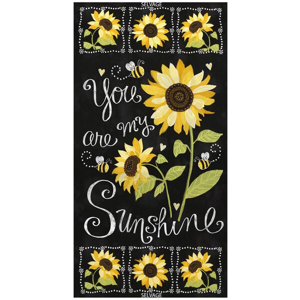 Sunflower Fabric Panel - Etsy