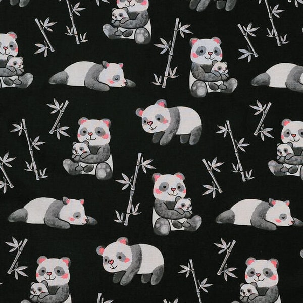 Panda Fabric - Etsy