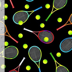 Tennis Fabric by the Yard 100% Cotton Fabric Timeless Treasures Tennis ...