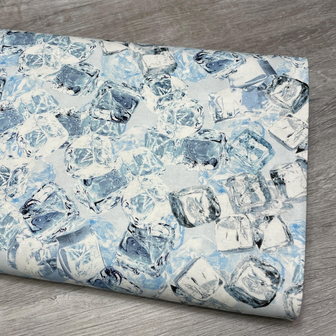 Ice Cube Fabric - Benartex Top Shelf Collection - 100% Cotton - Ice ...