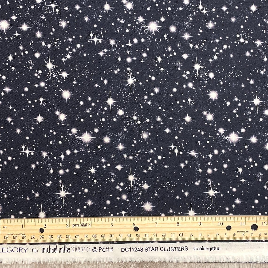 Star Fabric - Star Clusters - Final Frontier - Michael Miller - 100% ...