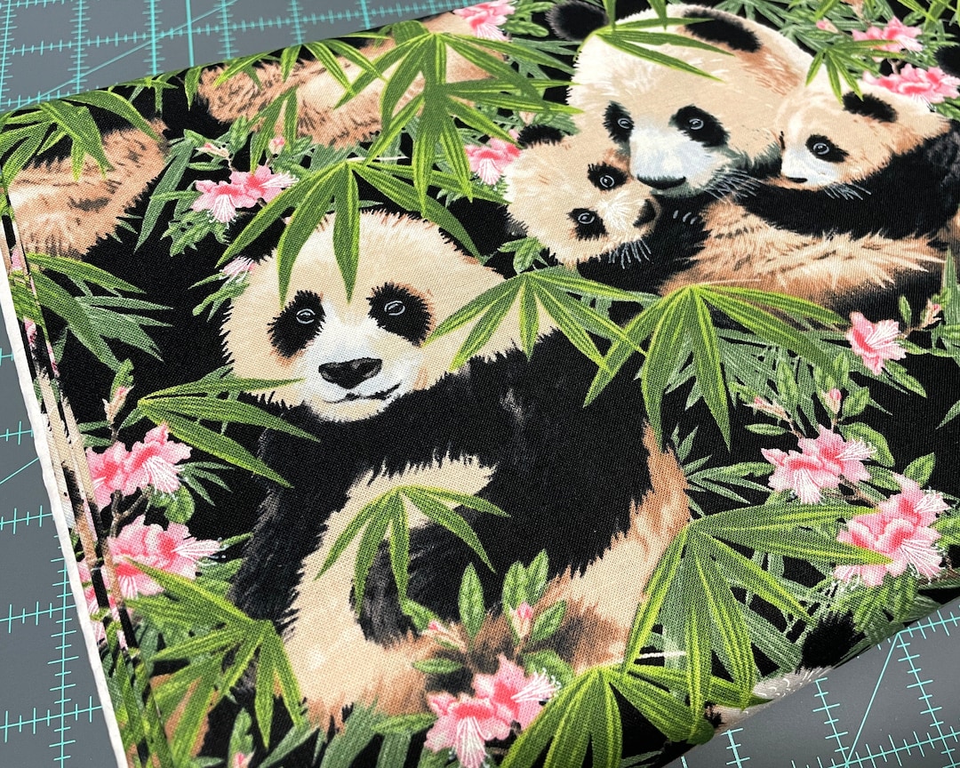 Panda Bear Fabric 100% Cotton Elizabeth's Studio Baby Panda Material ...