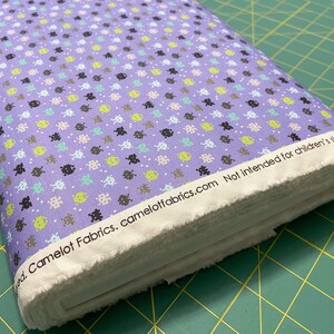 Gamer Fabric 80s Arcade Collection 8 Bit Periwinkle 100% Cotton Fabric ...