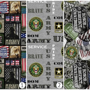 Army Fabric - U.S. Military - United States Army - Sykel - 100% Cotton ...