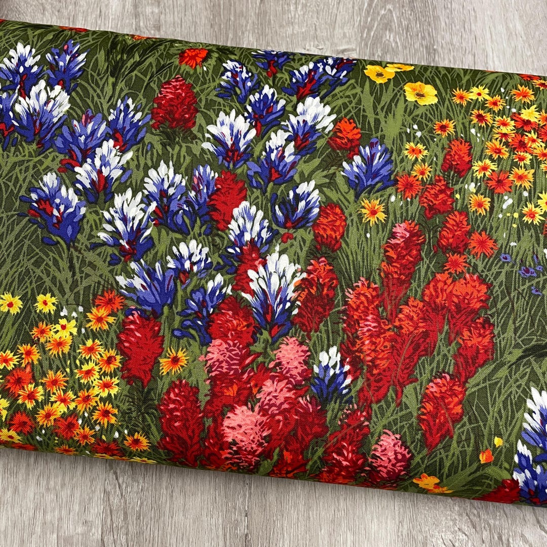 Wildflower Fabric - Michael Miller - 100% Cotton Fabric - Wildflowers ...
