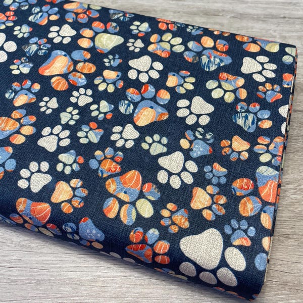 Paw Print Fabric - Etsy