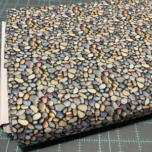 Stone Fabric by the Yard Gold Landscape Medley Elizabeth's Studio 100% ...