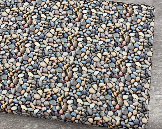 Stone Fabric by the Yard - Gold - Landscape Medley - Elizabeth's Studio ...