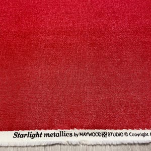 Starlight Metallics - Ruby Red - Quilting Cotton - Maywood Studio ...