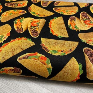 Taco Fabric - Hard Shelled Tacos by Timeless Treasures - 100% Cotton ...
