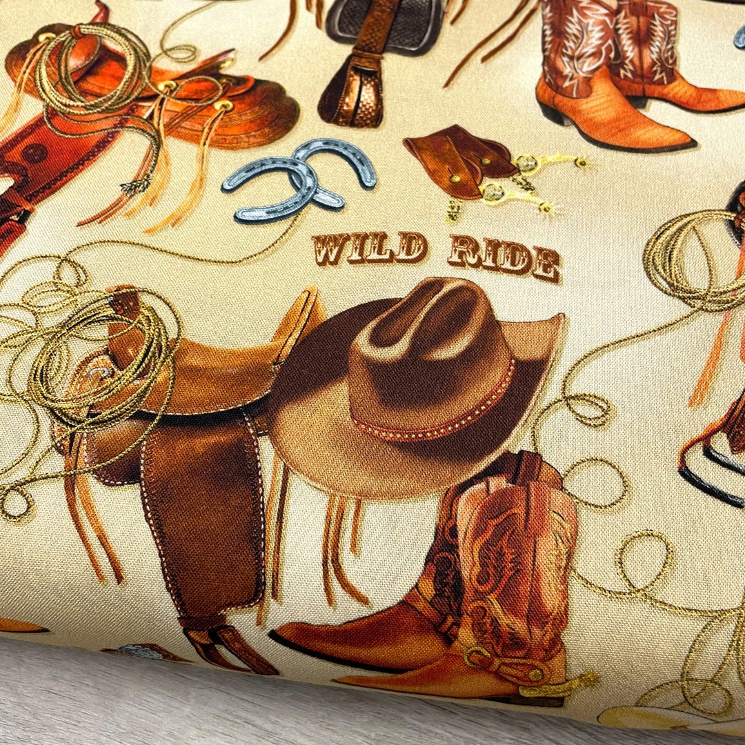 Western Ways Yellowstone Fabric - Kanvas Studios for Benartex - 100% ...