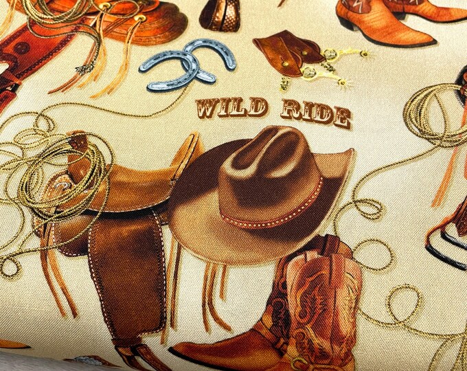 Western Ways Yellowstone Fabric Kanvas Studios for Benartex 100% Cotton ...