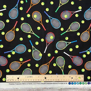 Tennis Fabric by the Yard - 100% Cotton Fabric - Timeless Treasures ...