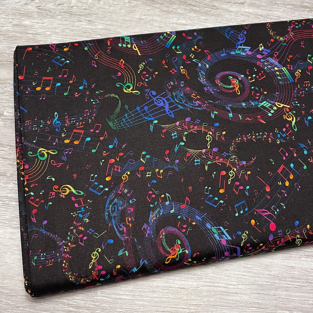 Music Note Fabric Twisted Spiral Music Note 100% Cotton Timeless ...