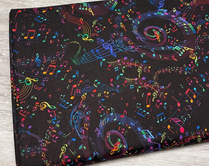 Music Note Fabric - Twisted Spiral Music Note - 100% Cotton - Timeless ...